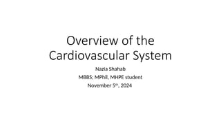 Overview of the Cardiovascular System.pptx