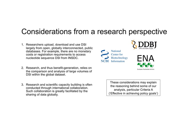 Overview of the CBD DSI Policy Options Matrix | PPT