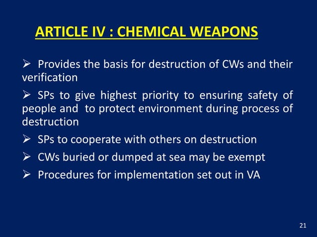 Overview_of_the_Chemical Weapon Convention | PPT | Arms & Ammunition ...