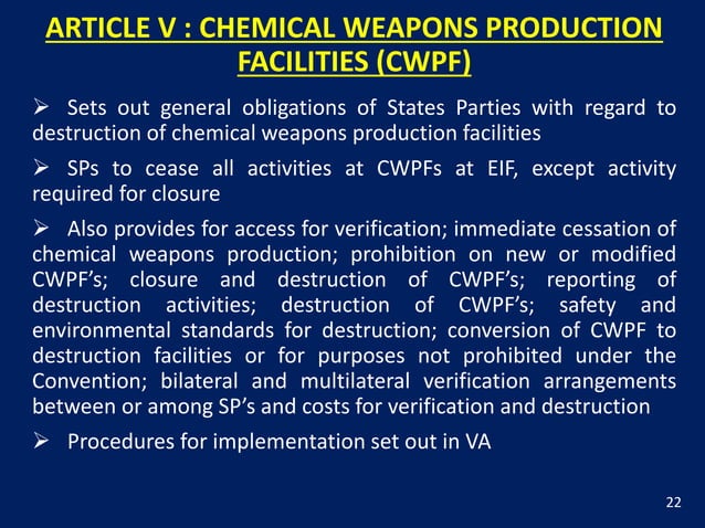 Overview_of_the_Chemical Weapon Convention | PPT | Arms & Ammunition ...
