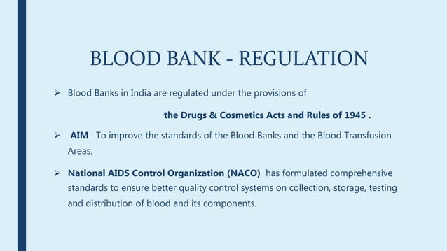 Overview of the Department of Blood Bank ,Transfusion Medicine ...
