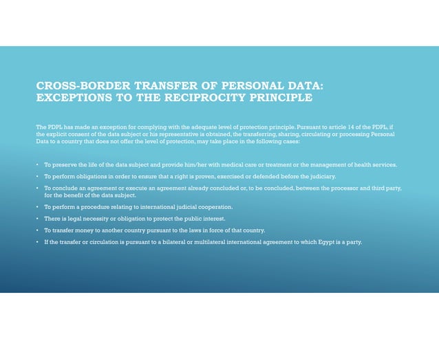 Overview of the Egyptian Personal Data Protection Law | PDF | Law