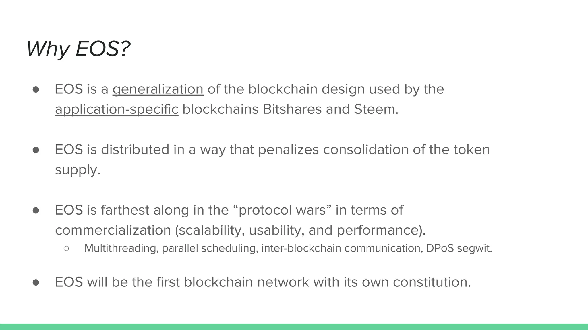 Overview of the EOS Ecosystem | PPT