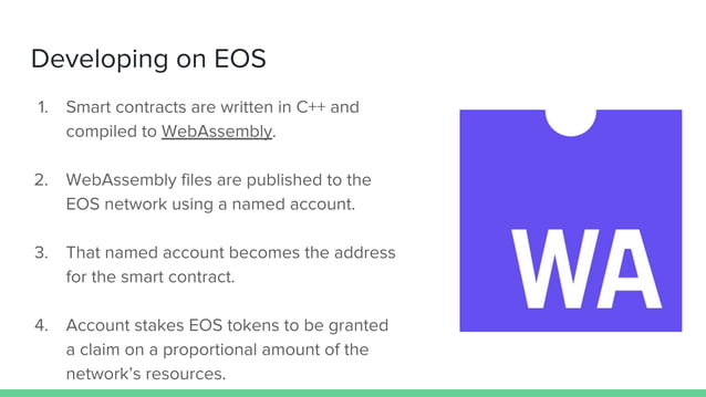 Overview of the EOS Ecosystem | PPT