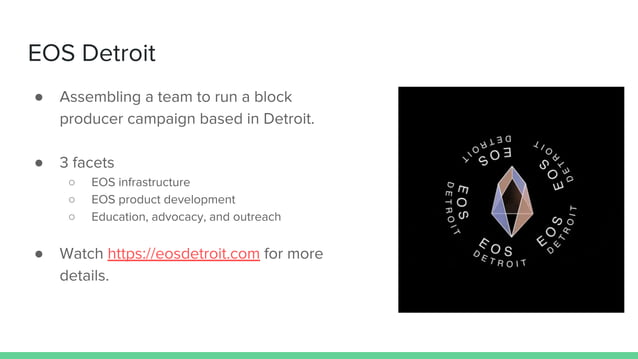 Overview of the EOS Ecosystem | PPT