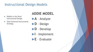 Overview of the field of instructional design and | PPT