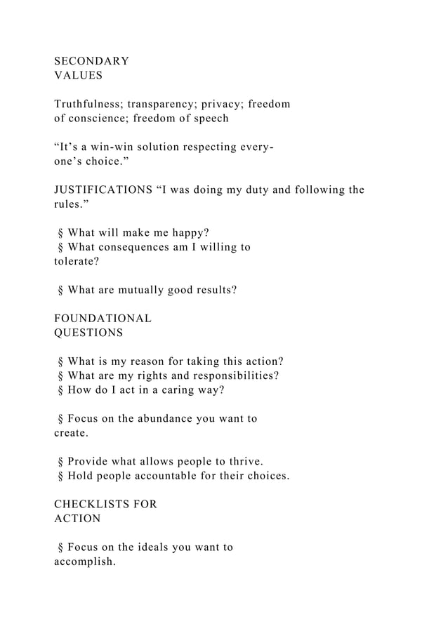 Overview of the Four Ethical Lenses™As you work through th.docx