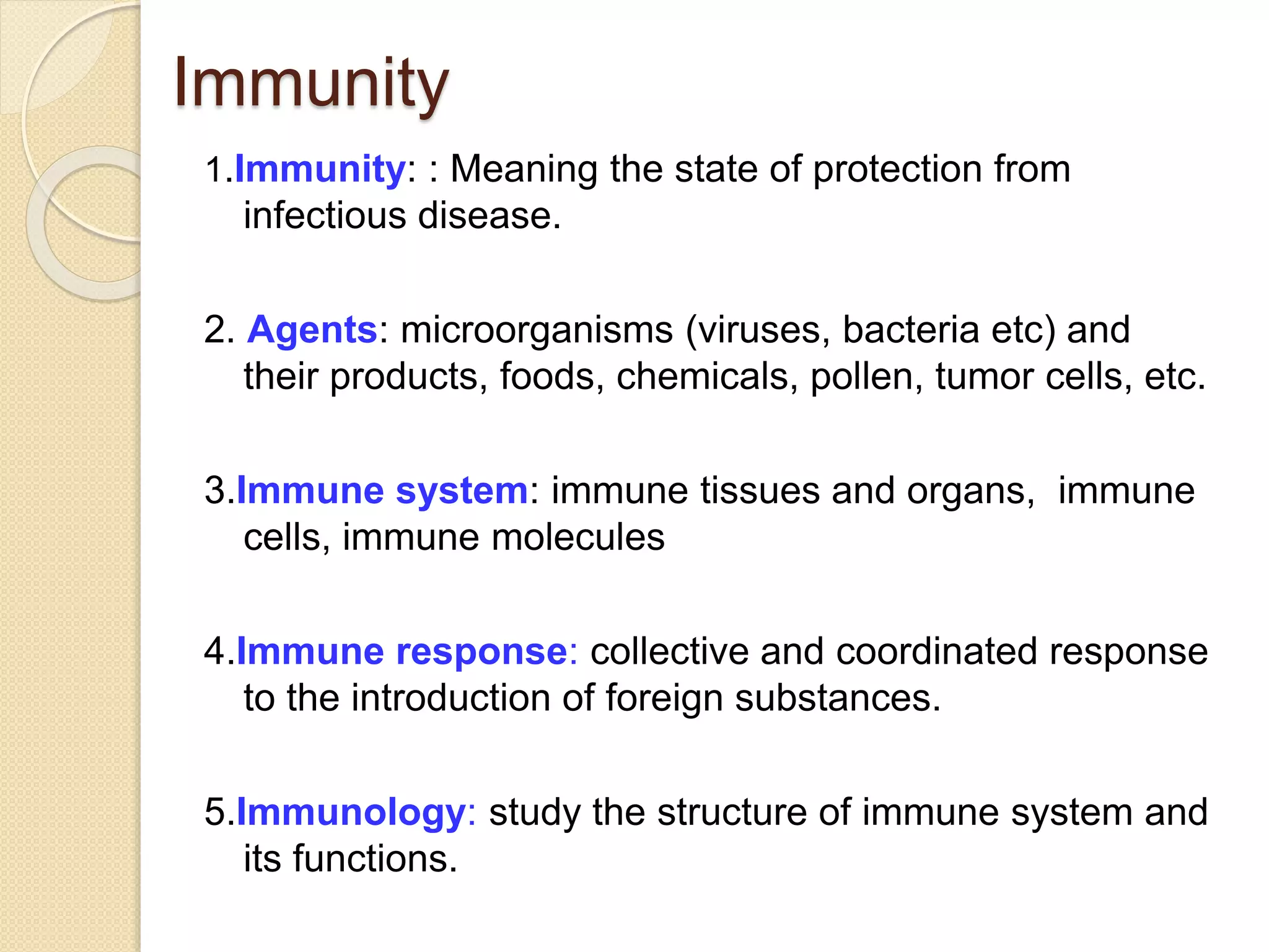 Overview of the immune system | PPTX