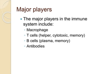 Overview of the immune system | PPTX