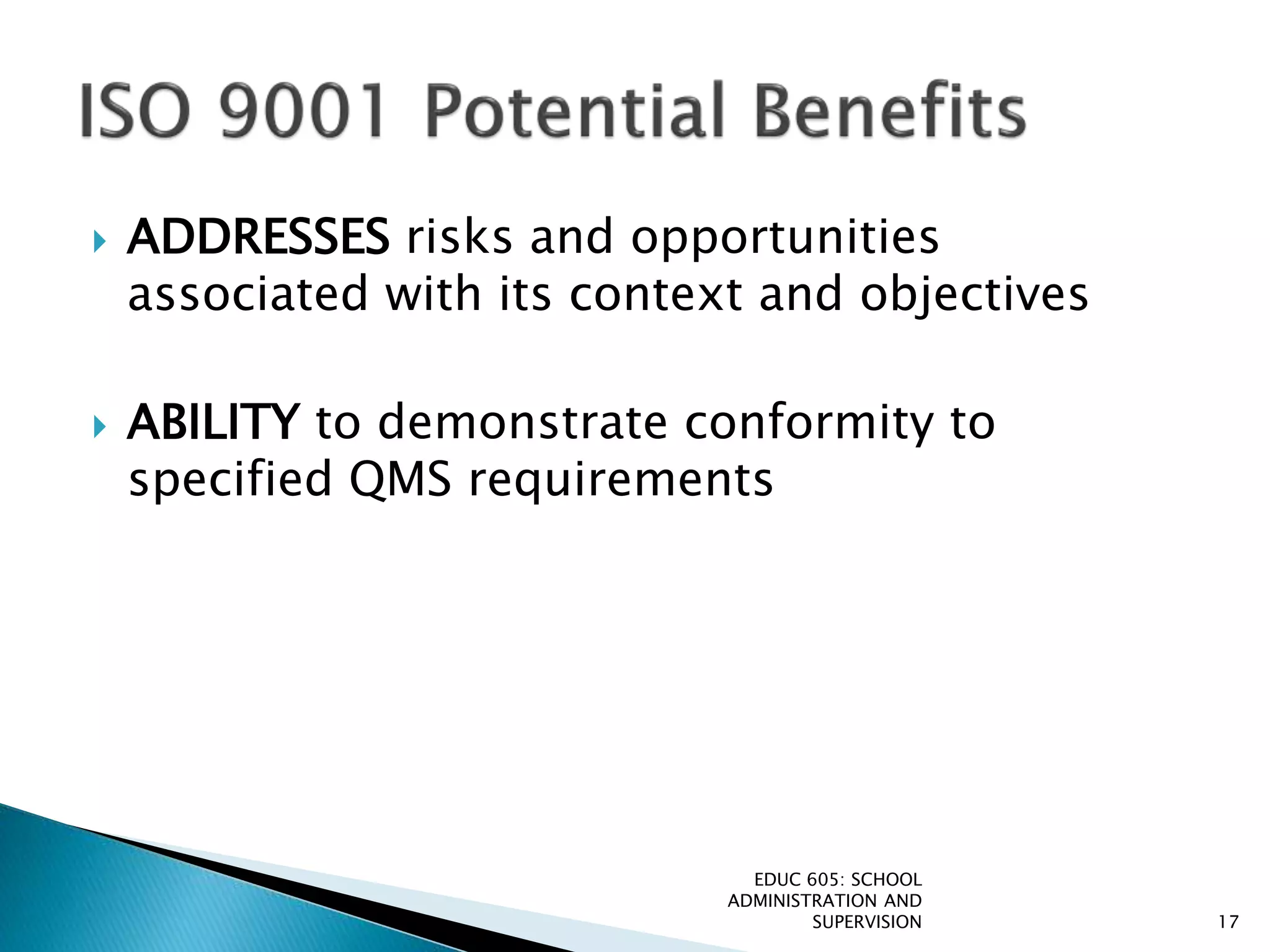 Overview of the iso 9001:2015 | PPTX