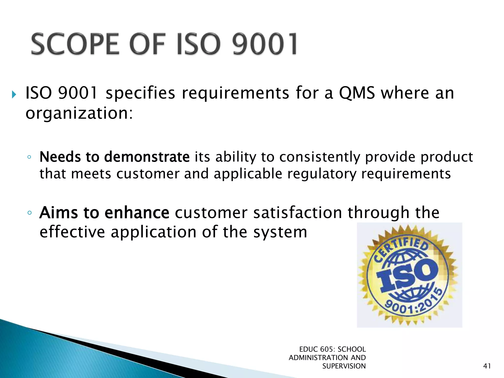Overview of the iso 9001:2015 | PPTX