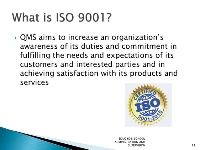 Overview of the iso 9001:2015 | PPTX