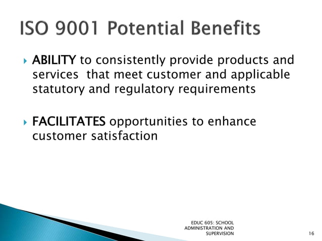 Overview of the iso 9001:2015 | PPTX