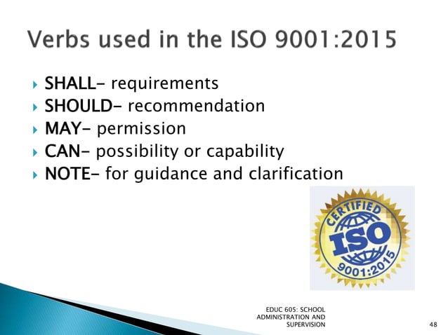 Overview of the iso 9001:2015 | PPTX