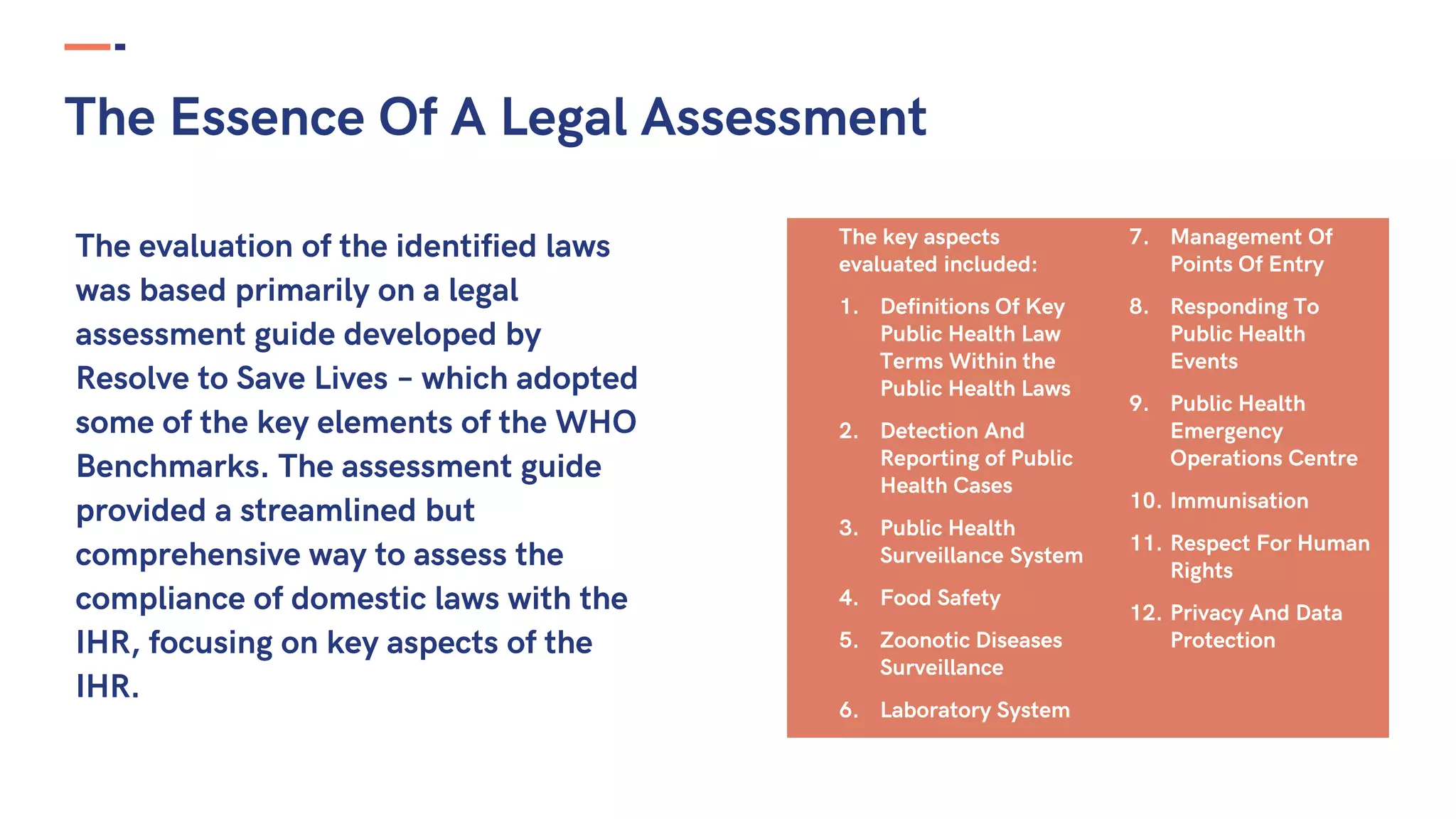 Overview of the Legal Assessment Report of Jigawa State Public Health ...