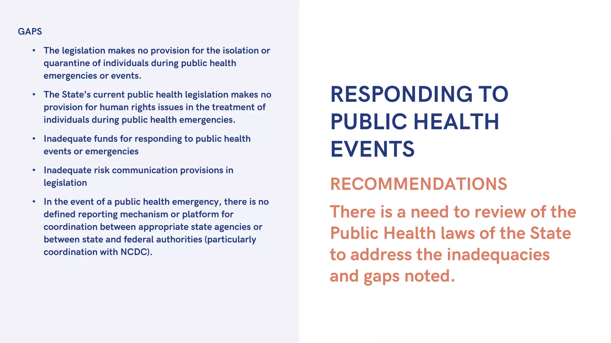 Overview of the Legal Assessment Report of Jigawa State Public Health ...