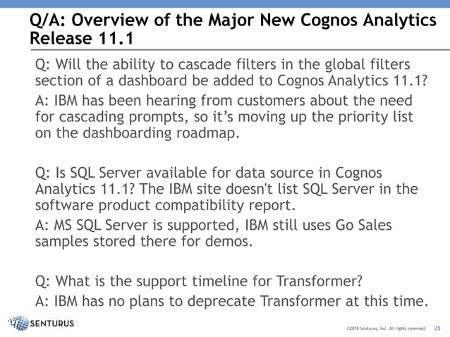 Cognos Analytics 11.1 – Overview of New Features & Demos of Oct 2018 ...