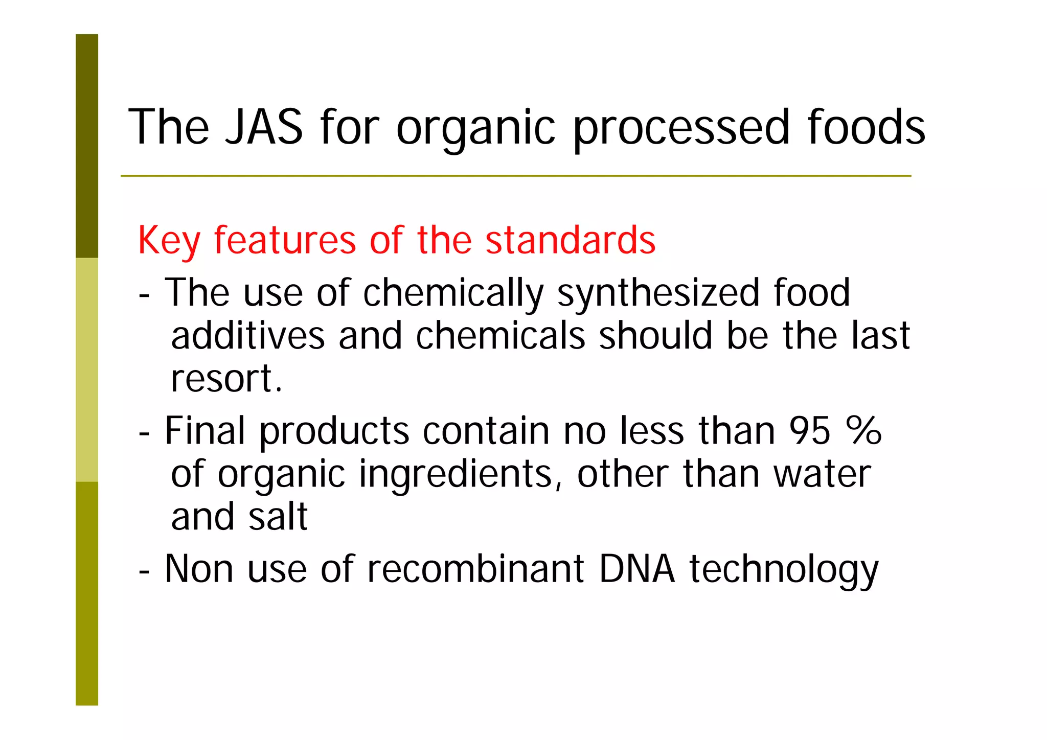 Overview of the Organic JAS System | PDF