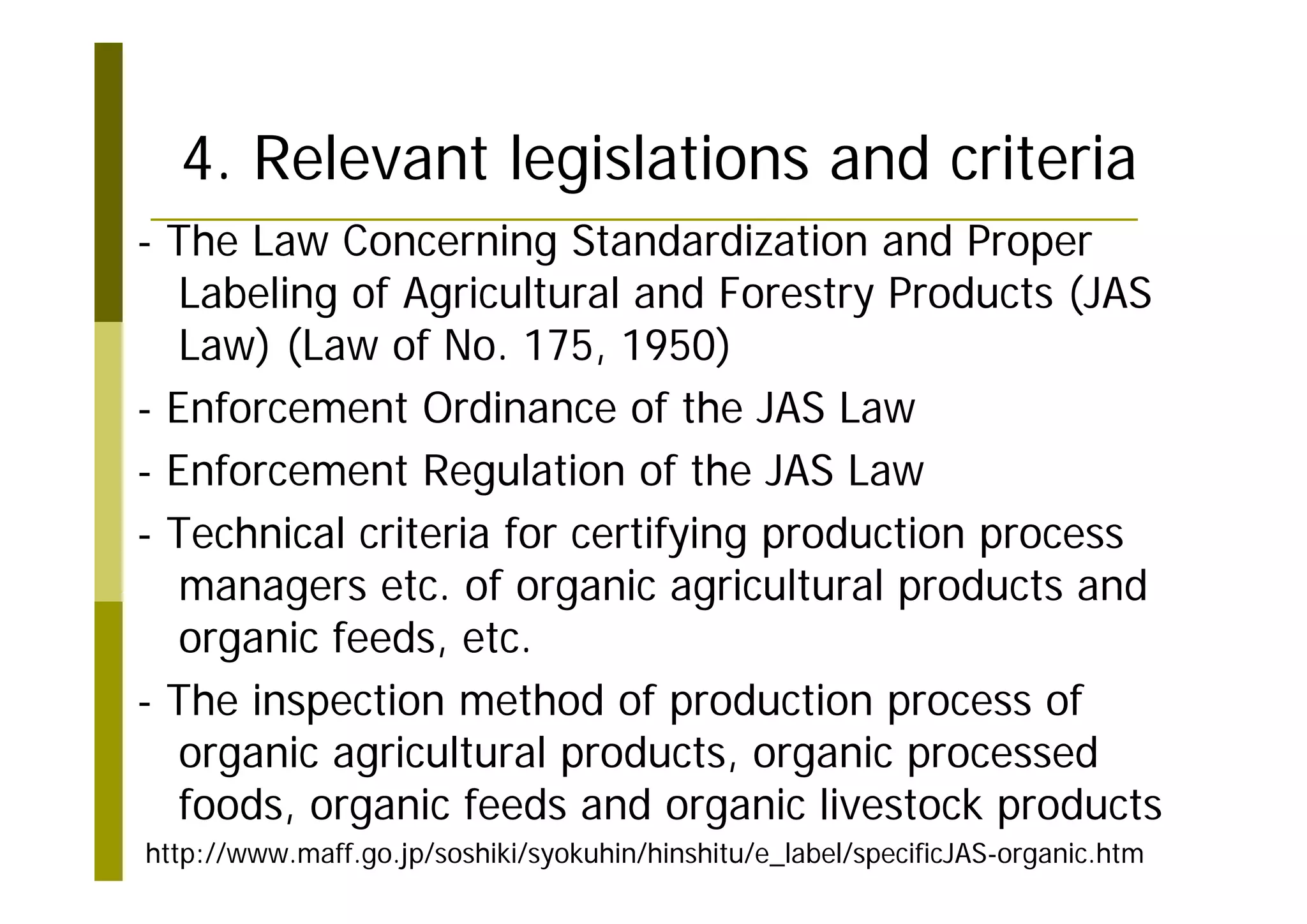 Overview of the Organic JAS System | PDF