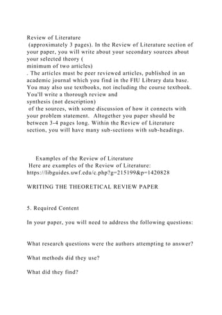 OVERVIEW OF THE PAPERIn this Gordon Rule Writing course, you.docx