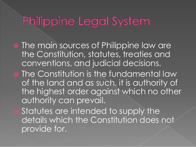 Overview of the Philippine Legal System