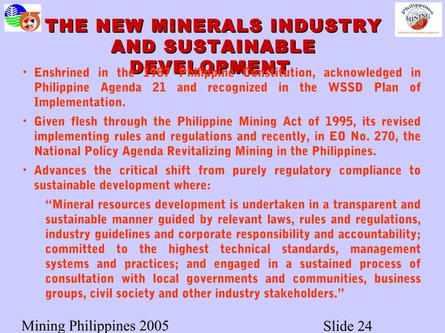 Overview of the phil minerals potential | PPT