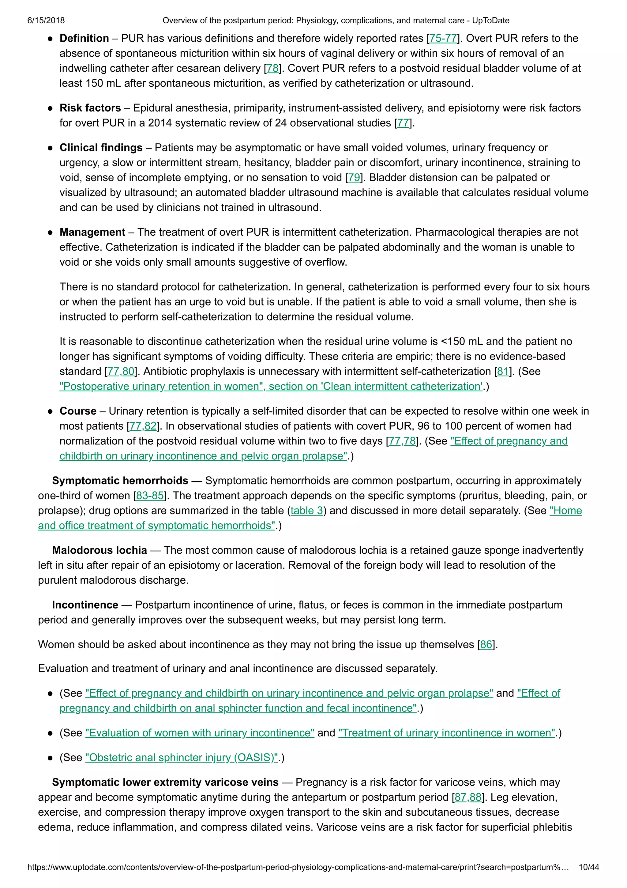 Overview of the postpartum period phys...ications, and maternal care up ...
