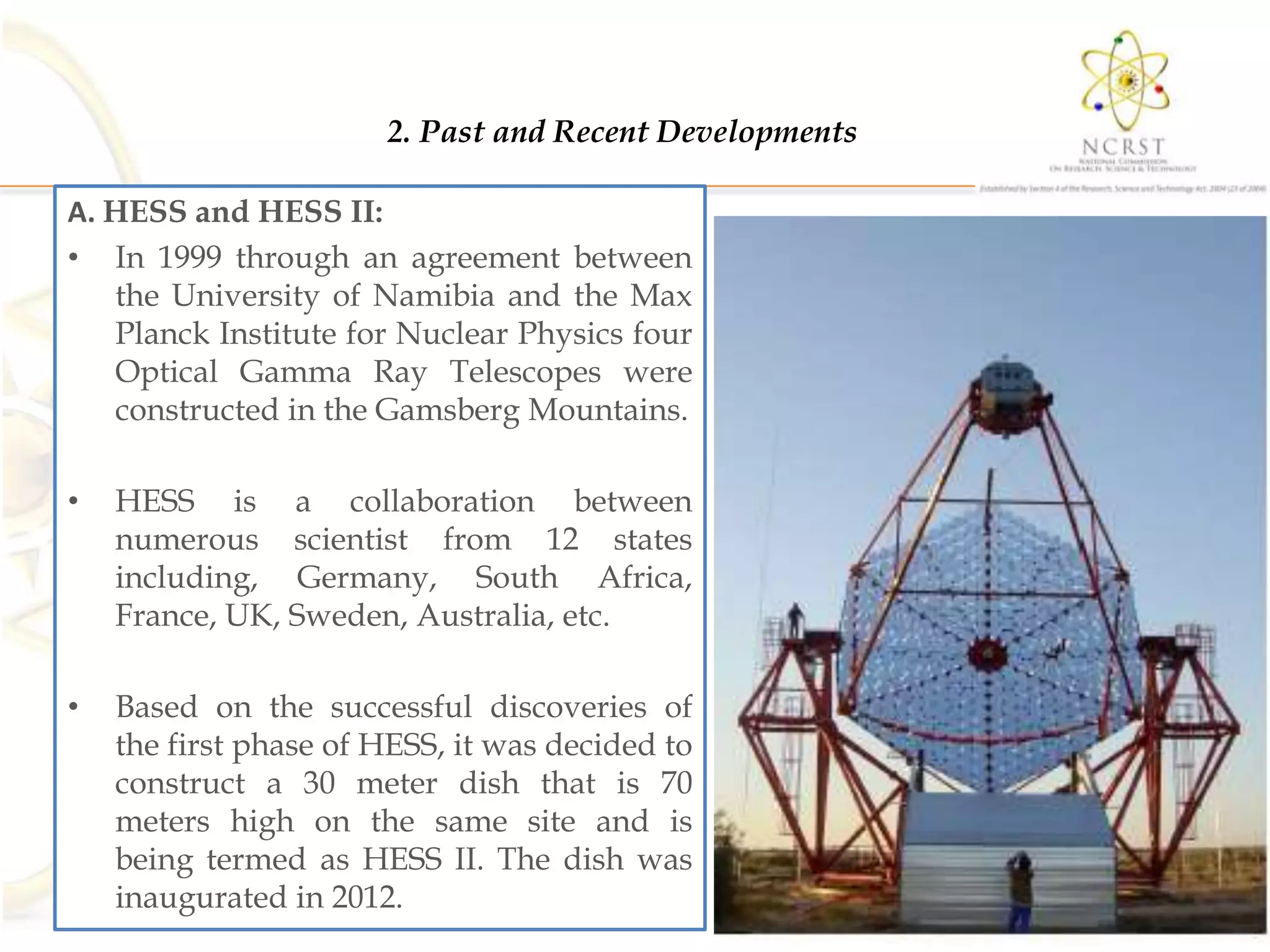 Overview of the space programme in namibia by Dr Eino Mvula | PPTX