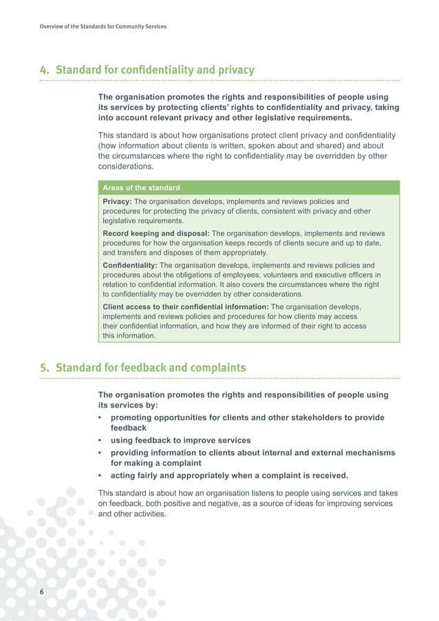 Overview of the standards for community services | PDF | Human ...