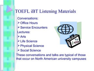 Overview of the toefl ibt | PPT