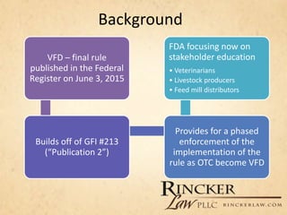 Overview of the Veterinary Feed Directive | PPTX