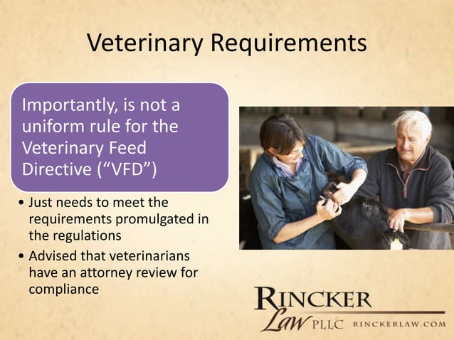 Overview of the Veterinary Feed Directive | PPT
