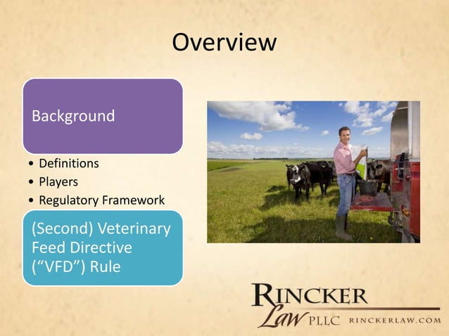 Overview of the Veterinary Feed Directive | PPT