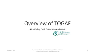 Overview of togaf | PPTX