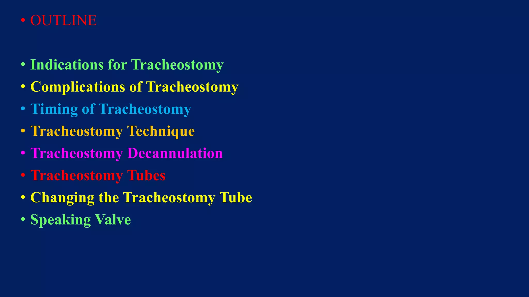 Overview of tracheostomy | PDF