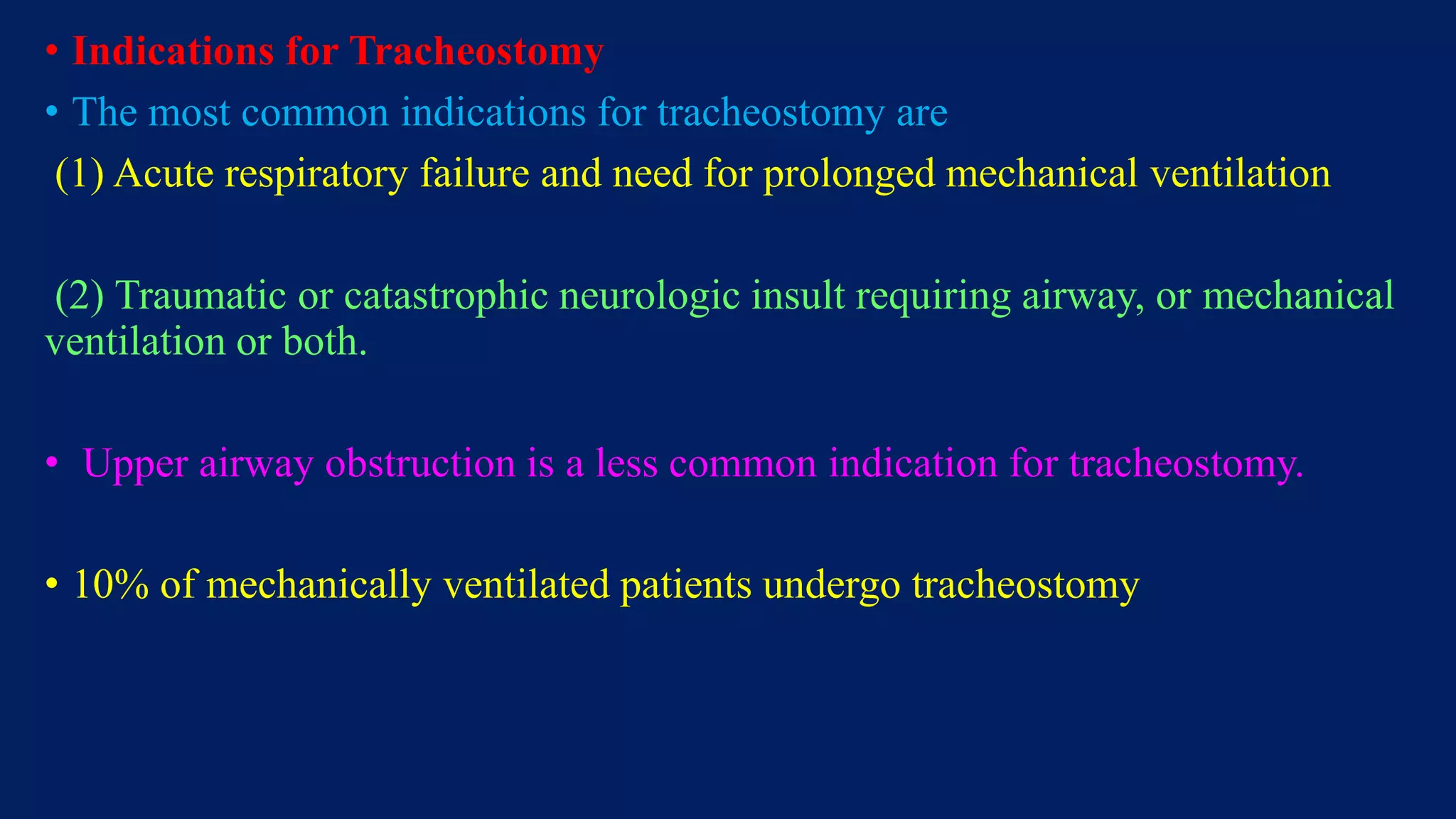Overview of tracheostomy | PDF