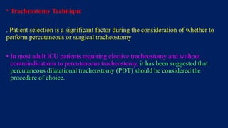 Overview of tracheostomy | PDF