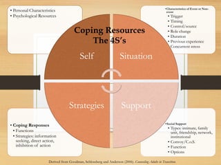 2018 Overview of Transition Theory 4 S's | PPTX