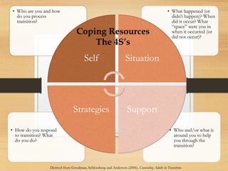 2018 Overview of Transition Theory 4 S's | PPTX