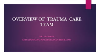 Overview of trauma care team | PDF