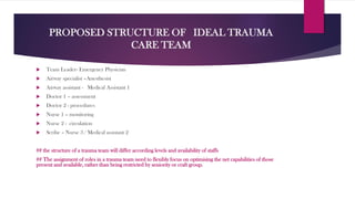 Overview of trauma care team | PDF