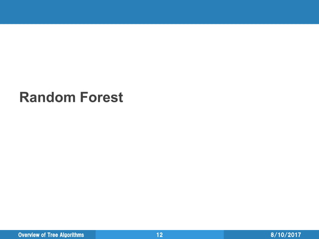 Overview Of Tree Algorithms From Decision Tree To Xgboost Ppt