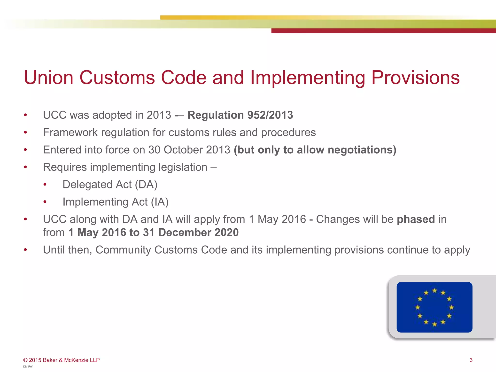 Union Customs Code - Overview of key changes to EU customs rules | PPTX
