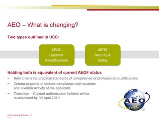 Union Customs Code - Overview of key changes to EU customs rules | PPT