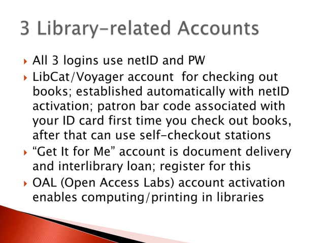 Overview of Using TAMU Library Resources | PPT