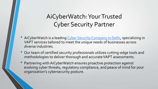 Overview of VAPT: Definitions, objectives, and importance in modern cybersecurity practices | PPTX