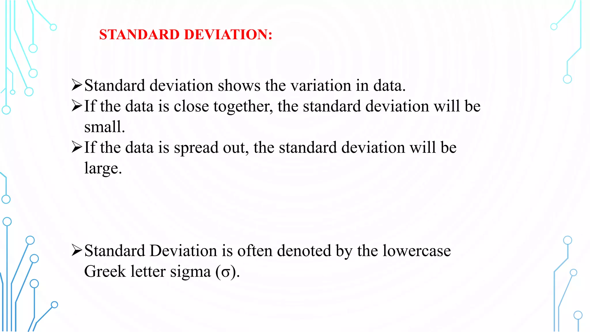 Overview Of Variance And Standard Deviation Pptx