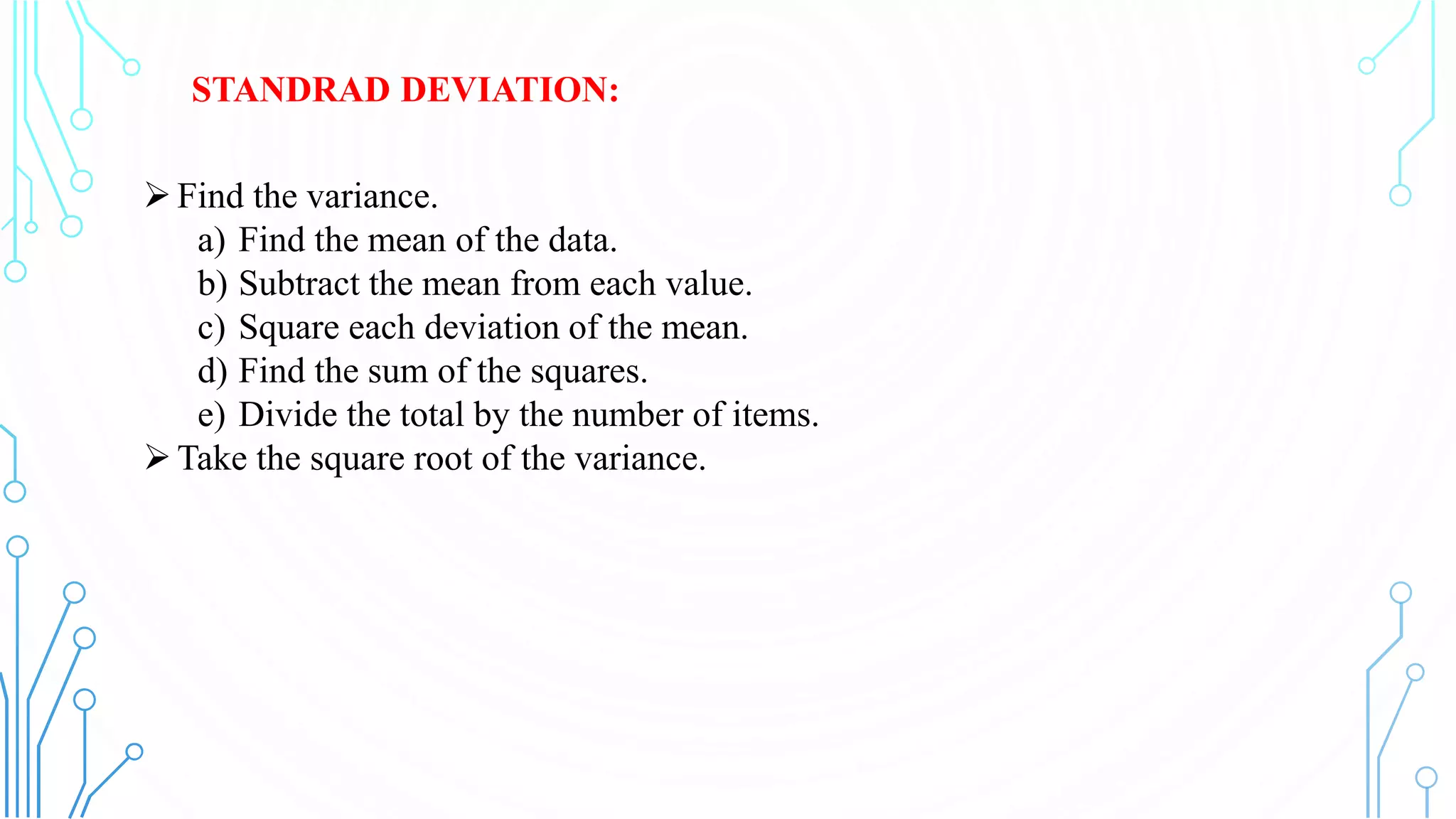 Overview Of Variance And Standard Deviation Pptx