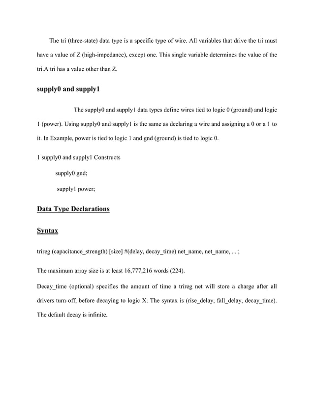 Overview of verilog | DOCX