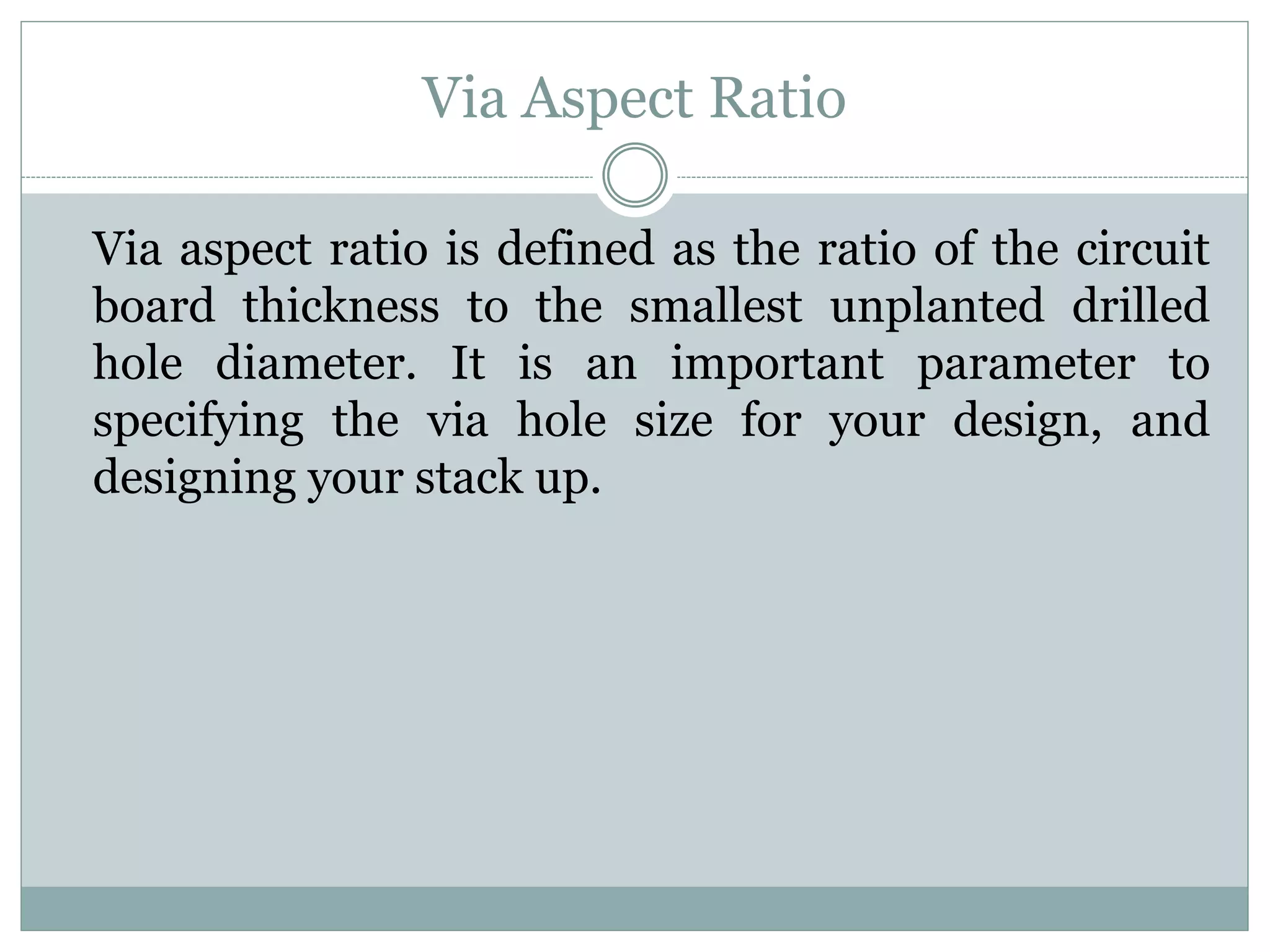 Overview of vias | PPTX